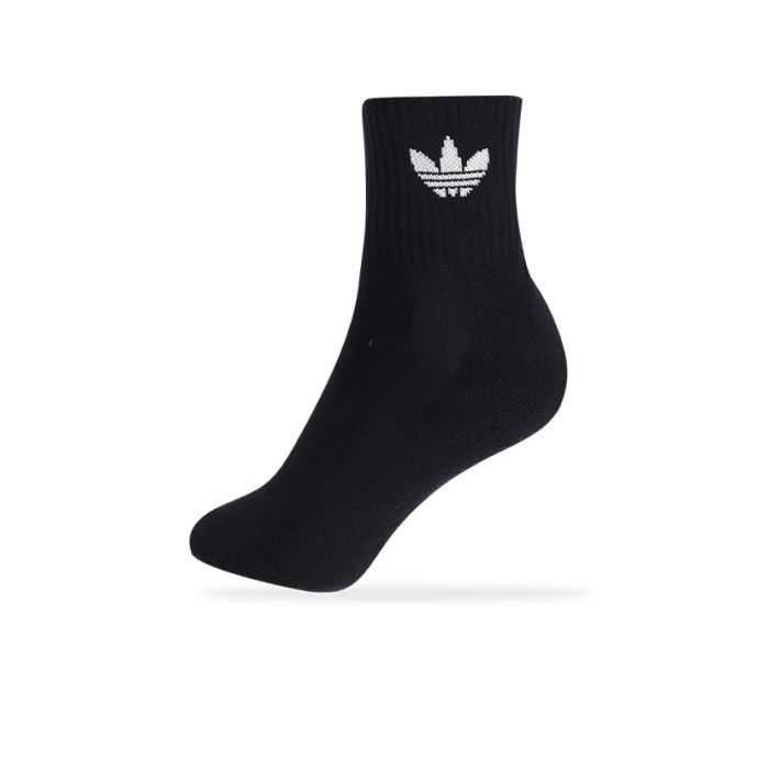 Shop adidas Originals Mid-Cut Crew Socks 3 Pairs Black | Studio 8