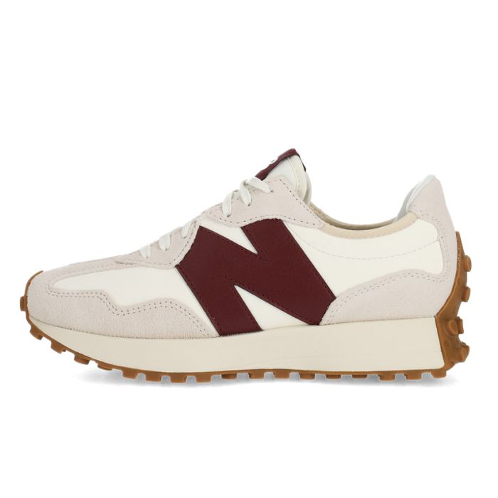 New Balance 327 Sneaker Womens White/Maroon | Studio 88