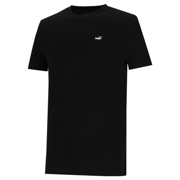 Puma Pique Badge T-Shirt Mens Black | Studio 88
